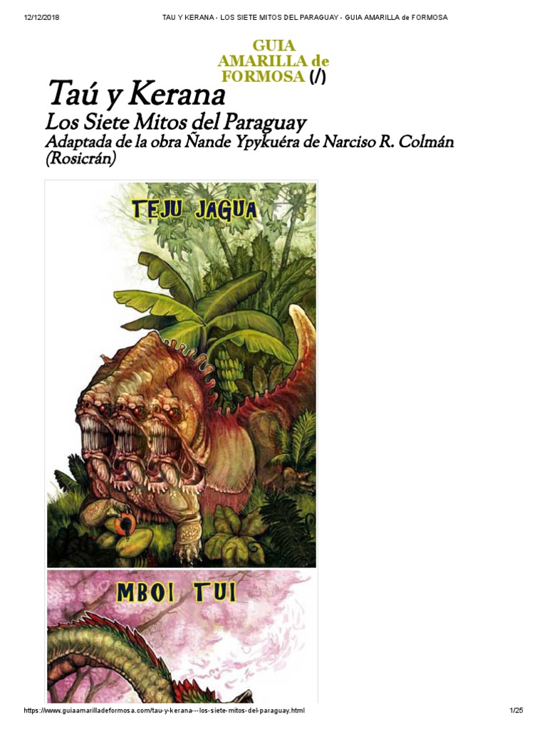Taú y Kerana | PDF | Naturaleza