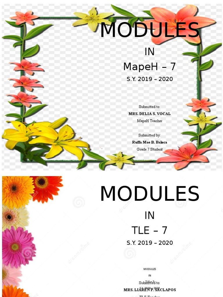 Modules: in Mapeh - 7 | PDF