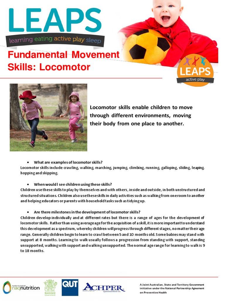 Fundamental Movement Skills: Locomotor | PDF | Animal Locomotion ...