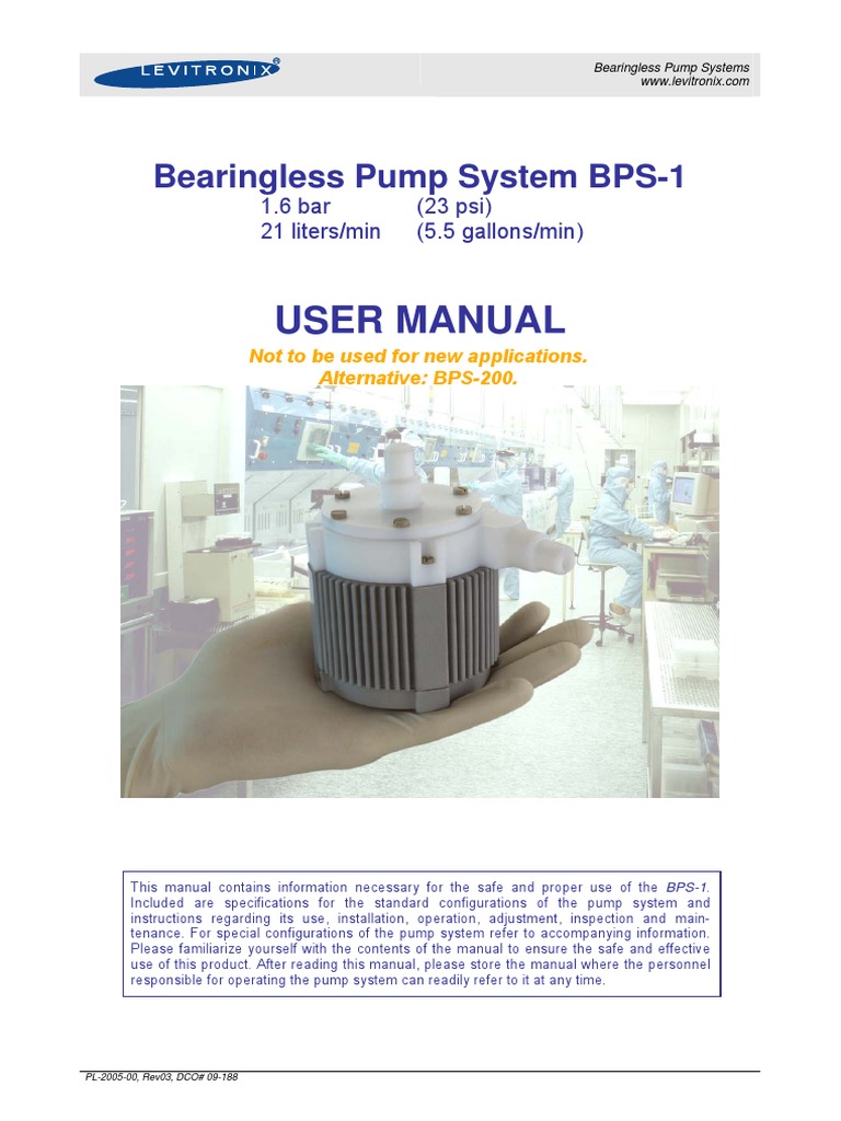 Manual BPS-1 English | PDF | Power Supply | Pump