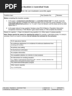 PEDro Scale Checklist for RCT Quality | PDF