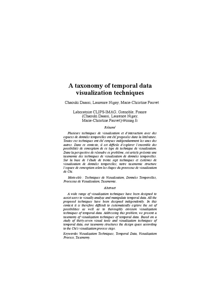 Temporal Visualization | PDF | Visualization (Graphics) | Time