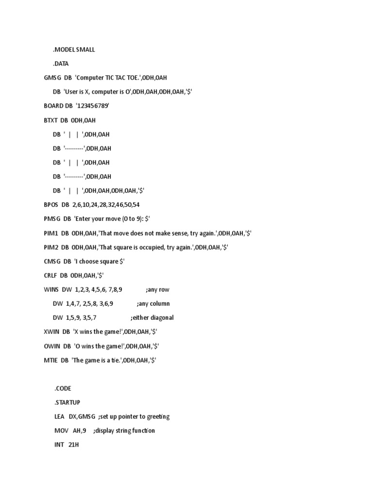 Sudoku Code Asm File Pdf Software Engineering Areas Of Computer