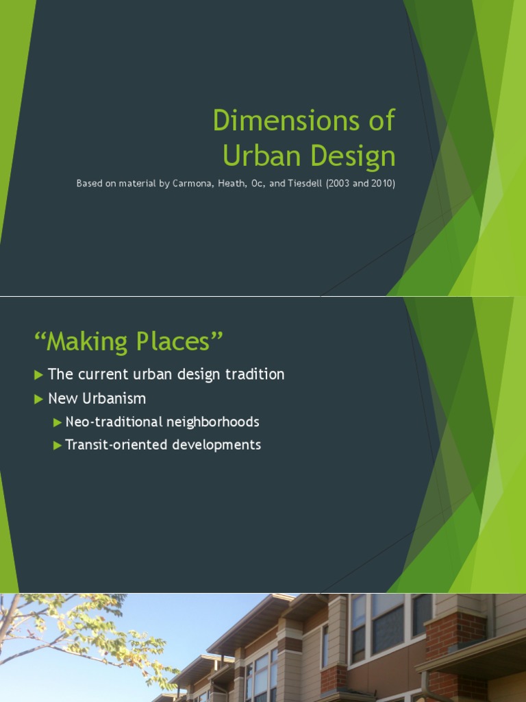 Dimensions of Urban Design Explained | PDF | Urban Planning | Urbanization