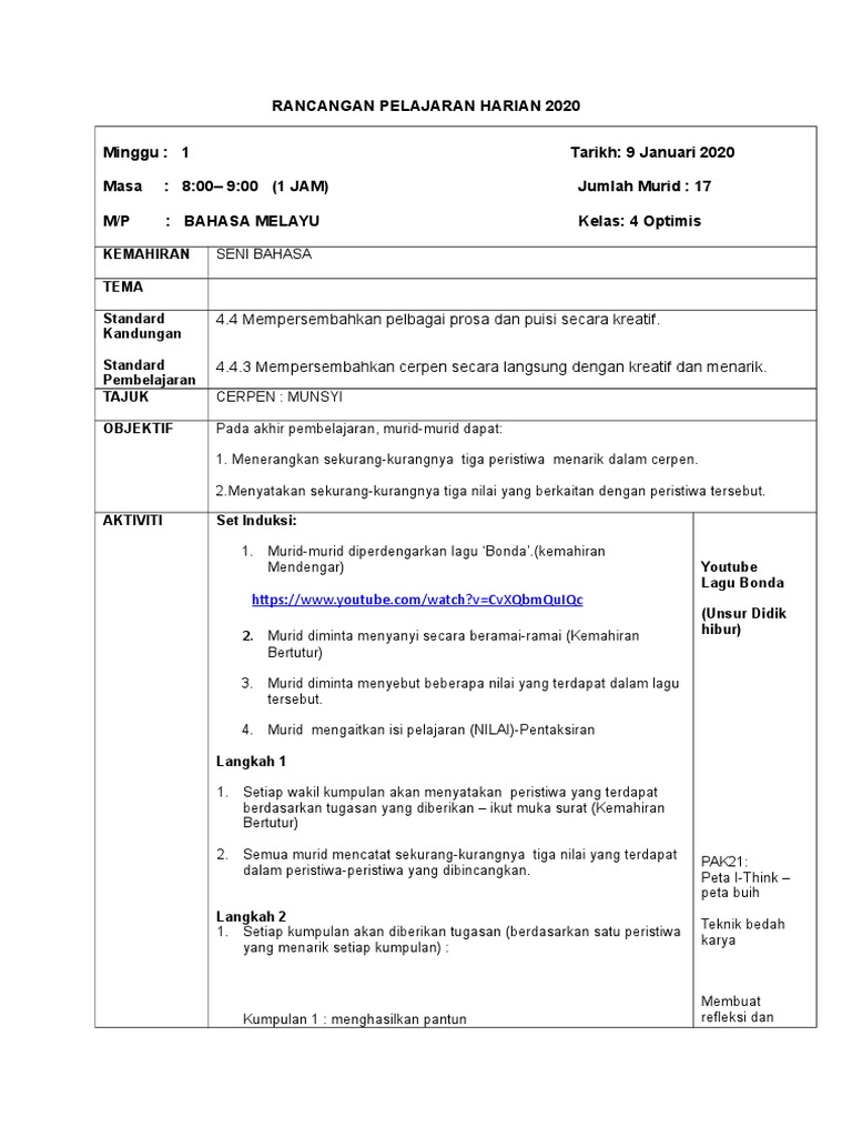 Seni Bahasa Ting. 4 | PDF