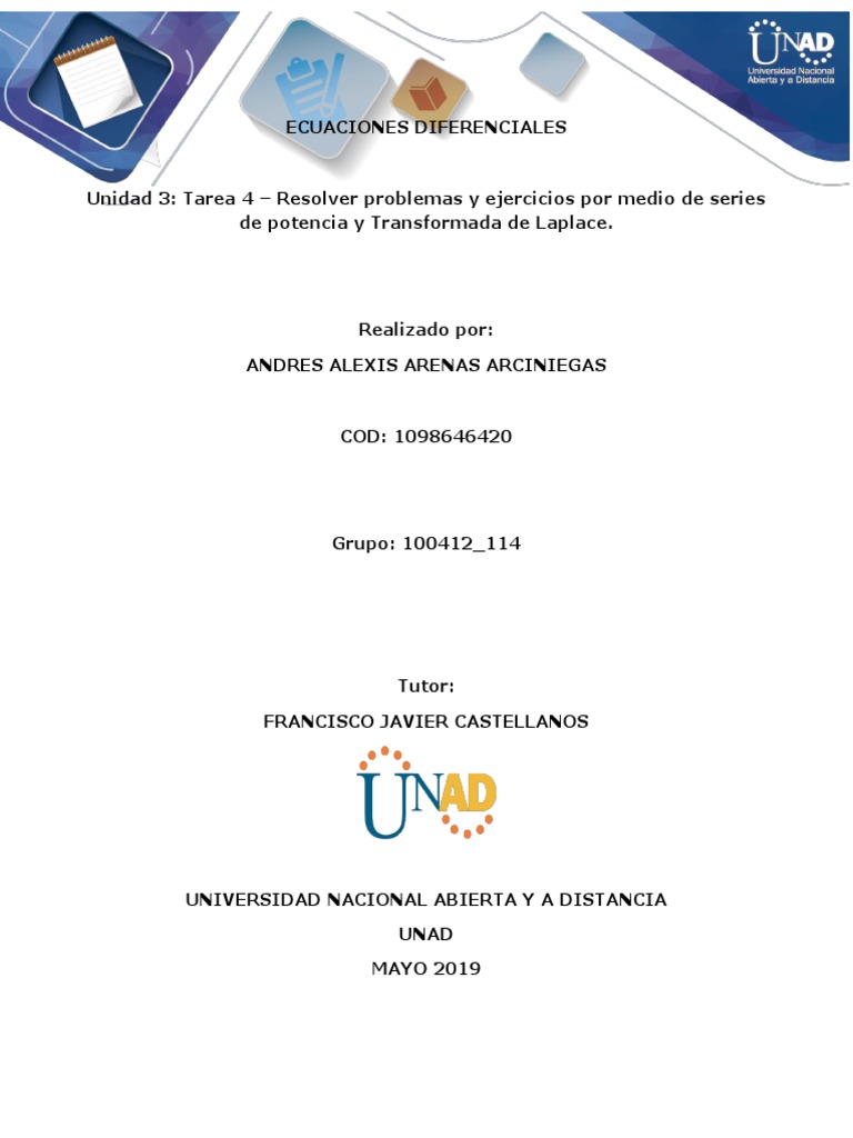 AndresArenas - Trabajo Individual3 | PDF | Ecuaciones | Integral