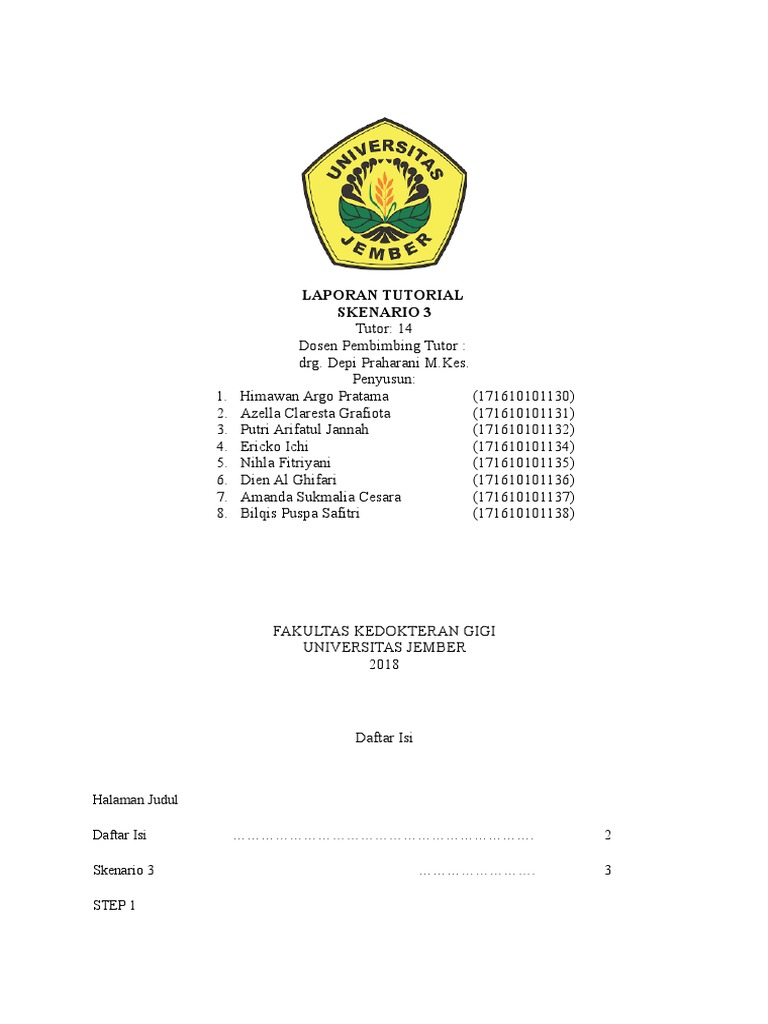 Laporan Tutorial Skenario 3 | PDF