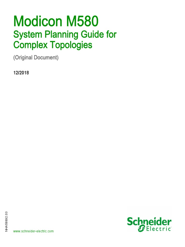 Modicon M580 System Planning Guide For Complex Topologies | PDF ...