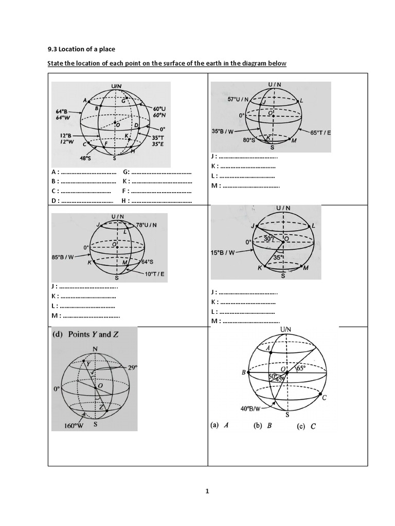 Part 3 Earth As A Sphere | PDF | Latitude | Longitude
