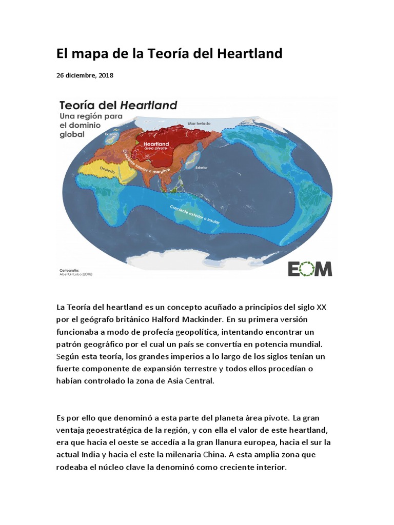 El Mapa de La Teoría Del Heartland | PDF