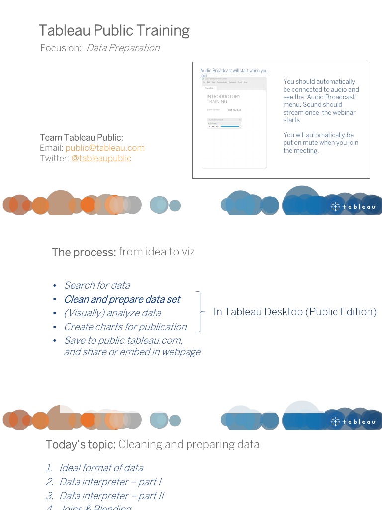 Tableau Public Training: Data Preparation | PDF | Data Management ...