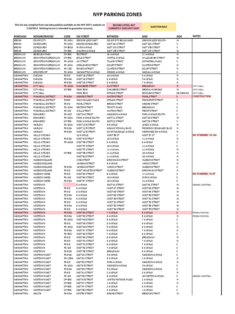 Nyc Zones | PDF | Manhattan | Queens