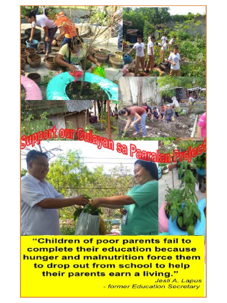 Sample Flyer For Gulayan Sa Paaralan | PDF