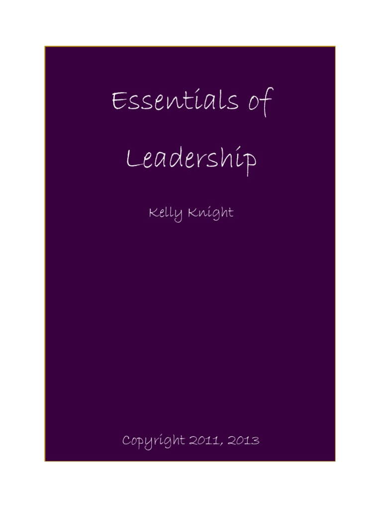 Essentials of Leadership 2nd Ed. | PDF | Mentorship | Leadership