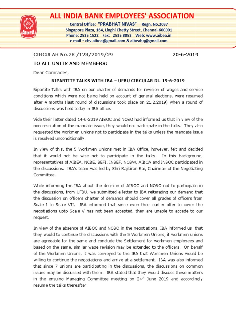All India Bank Employees' Association: "Prabhat Nivas" | PDF ...