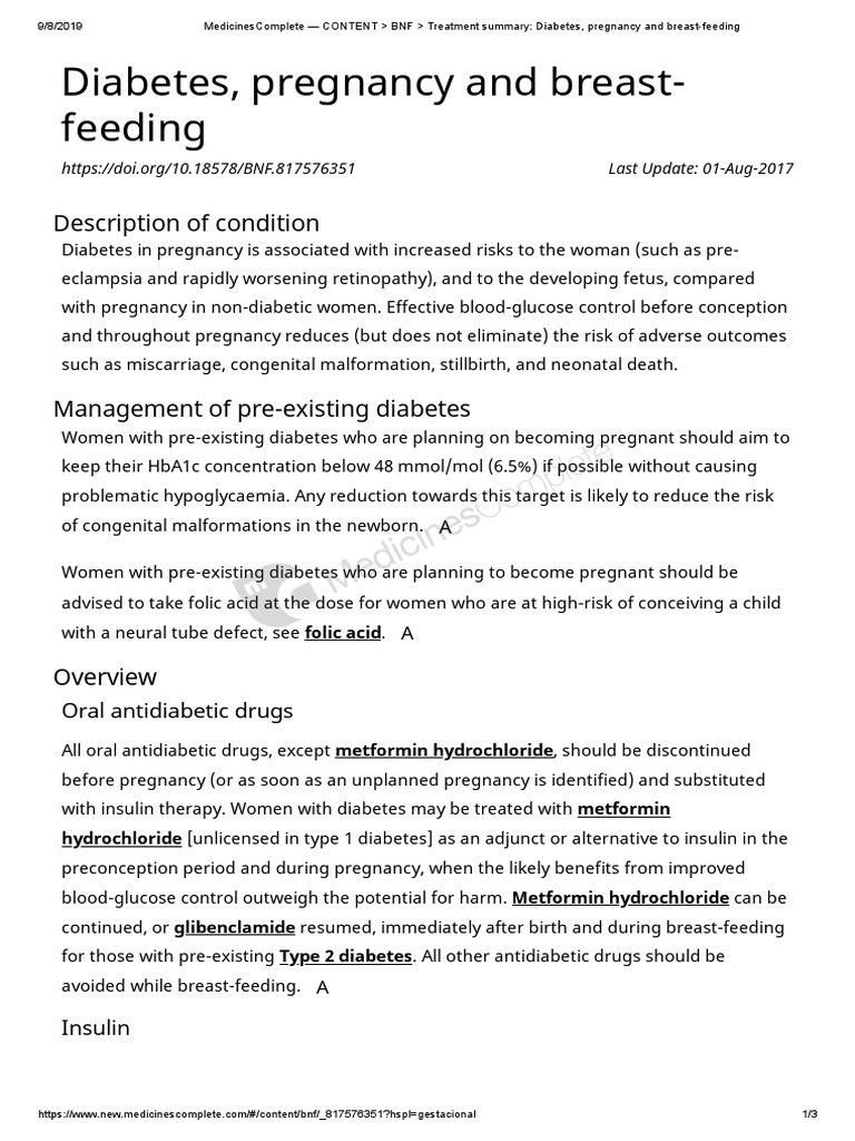 MedicinesComplete - CONTENT - BNF - Treatment Summary - Diabetes ...