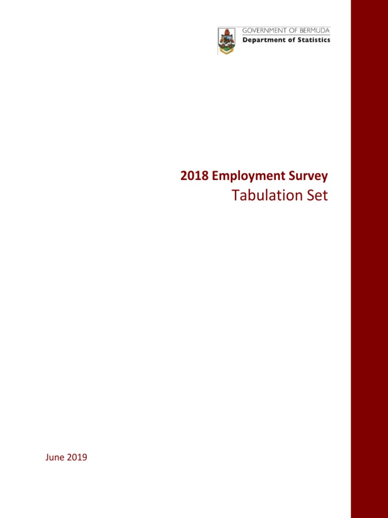 2018 Employment Survey - Tabulation Set | PDF | Crafts | Employment