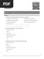 Library Services Satisfaction Survey Questionnaire | PDF | Librarian ...