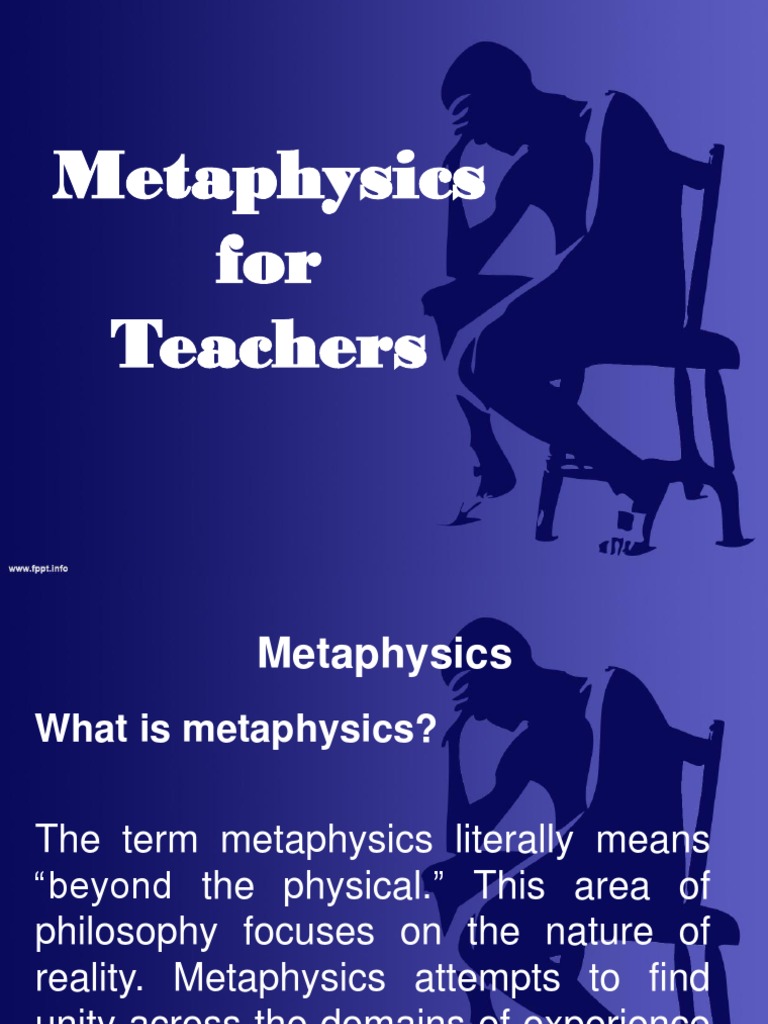 Metaphysical Views Shape Education | PDF | Pragmatism | Metaphysics