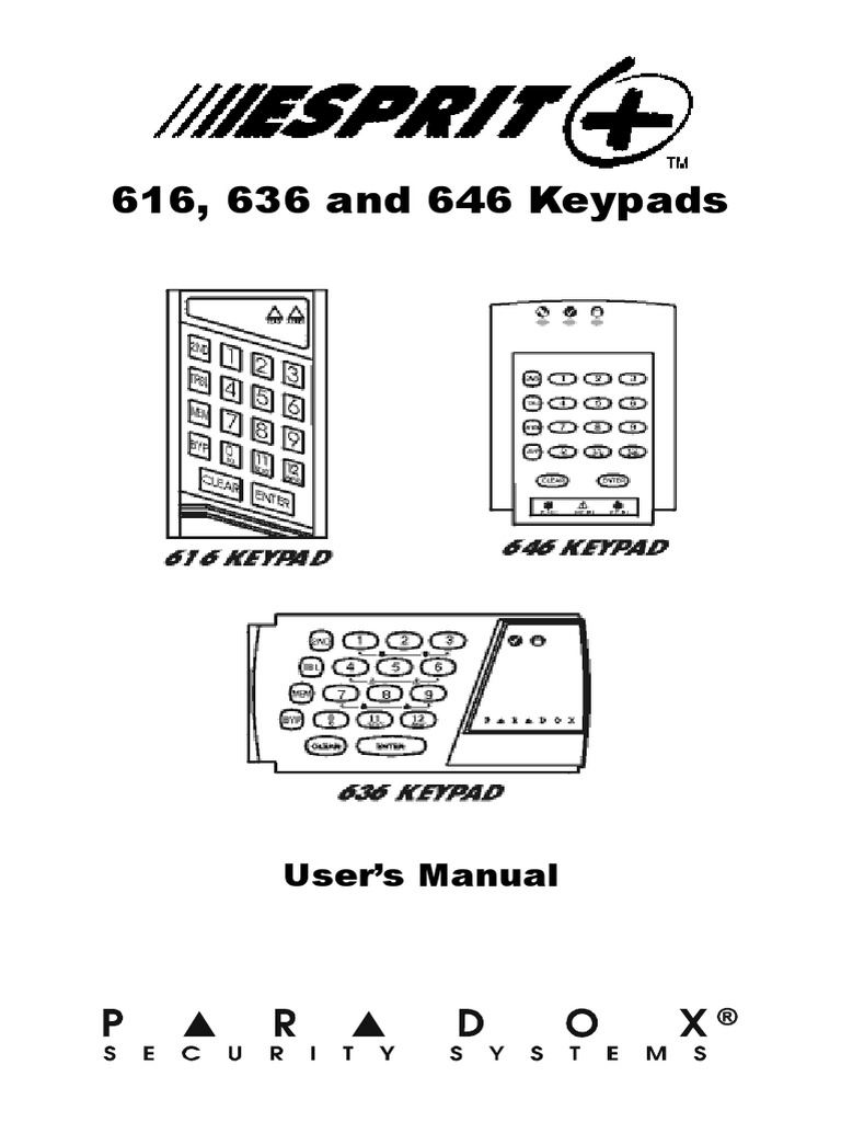 616, 636 and 646 Keypads: User's Manual | PDF | Implied Warranty ...