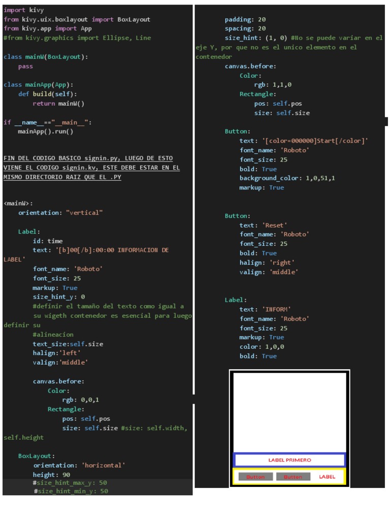 Manual de Kivy Basico 1 | PDF | Informática y tecnología de la información