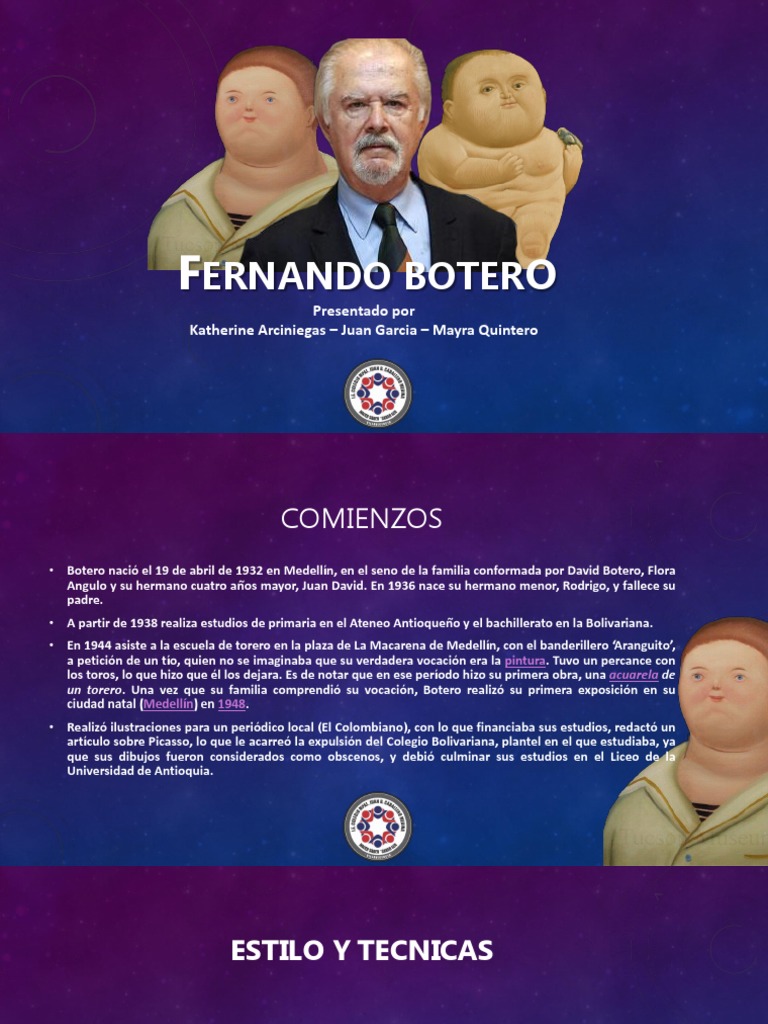Vida y obra de Fernando Botero | PDF | Pinturas | Escultura