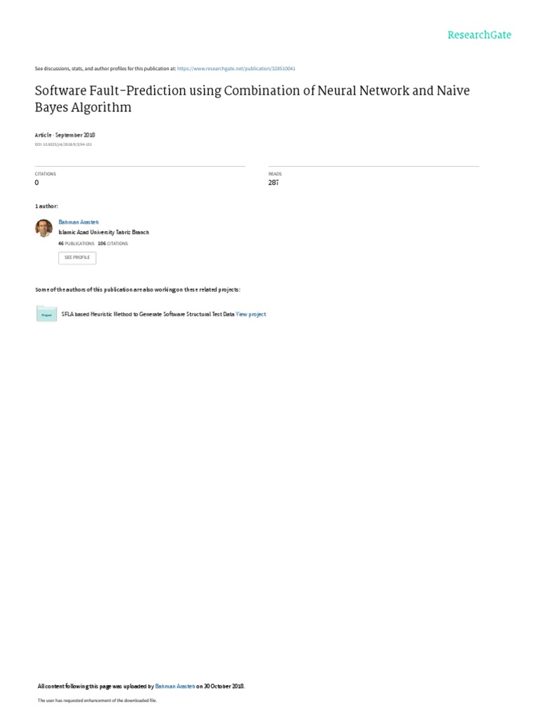 Fault Prediction | PDF | Machine Learning | Accuracy And Precision