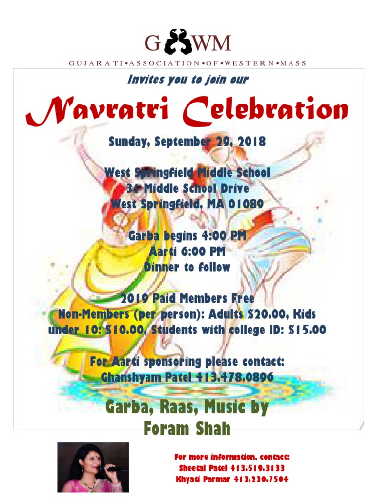 Navratri Garba Celebration Invite | PDF