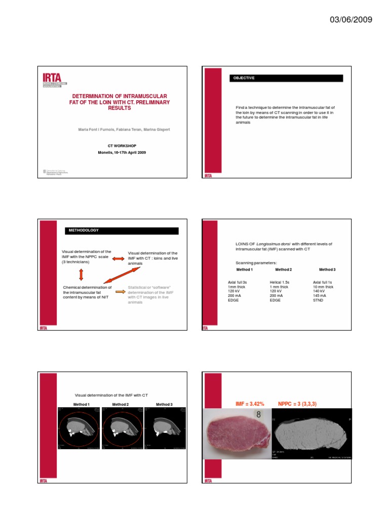Intramuscular Fat Assessment via CT | PDF | Ct Scan | Image Processing
