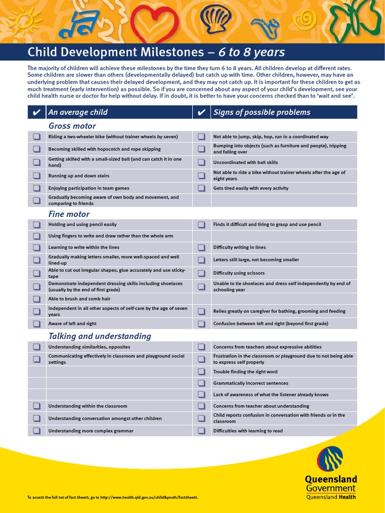 6-8 Year Old Skill Levels | PDF | Child Development | Relationships