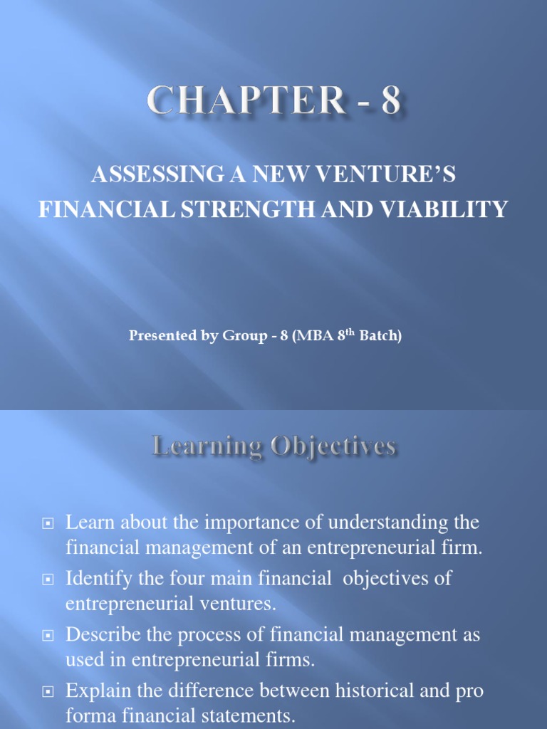 Assessing Financial Viability and Projecting Future Success: An ...