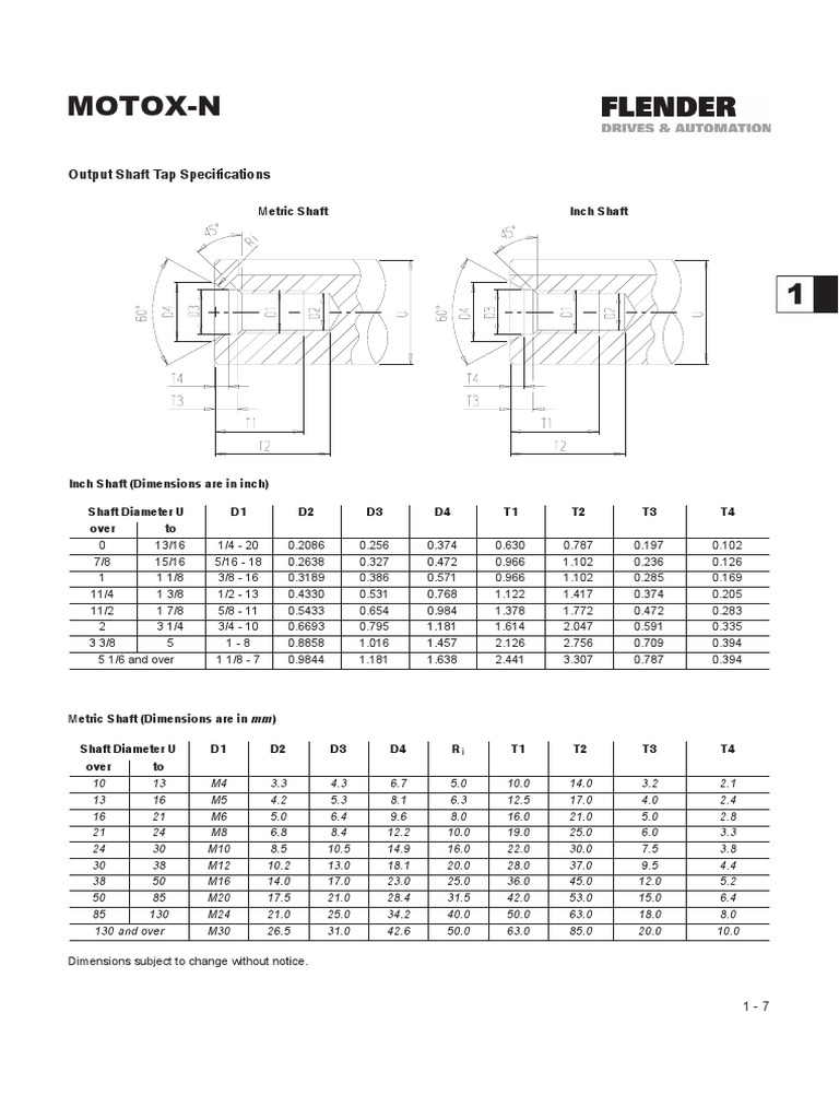 Catalogo Flender, Ejes Maquinado | PDF | Electric Motor | Gear