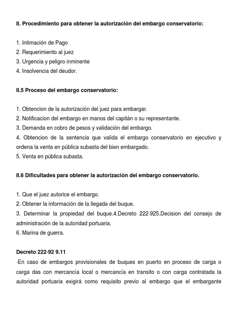 Autorización Del Embargo Conservatorio | PDF | Apelación | Poder ...