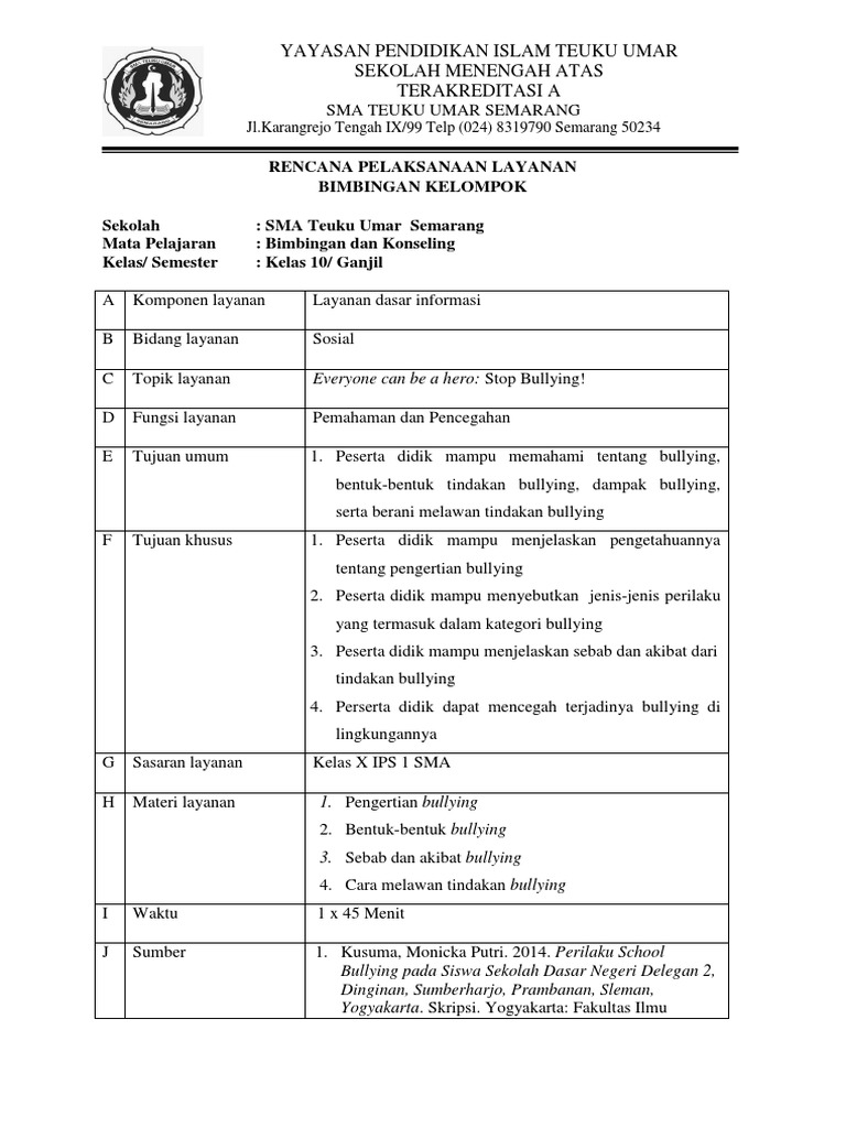 RPL BKP Bullying | PDF