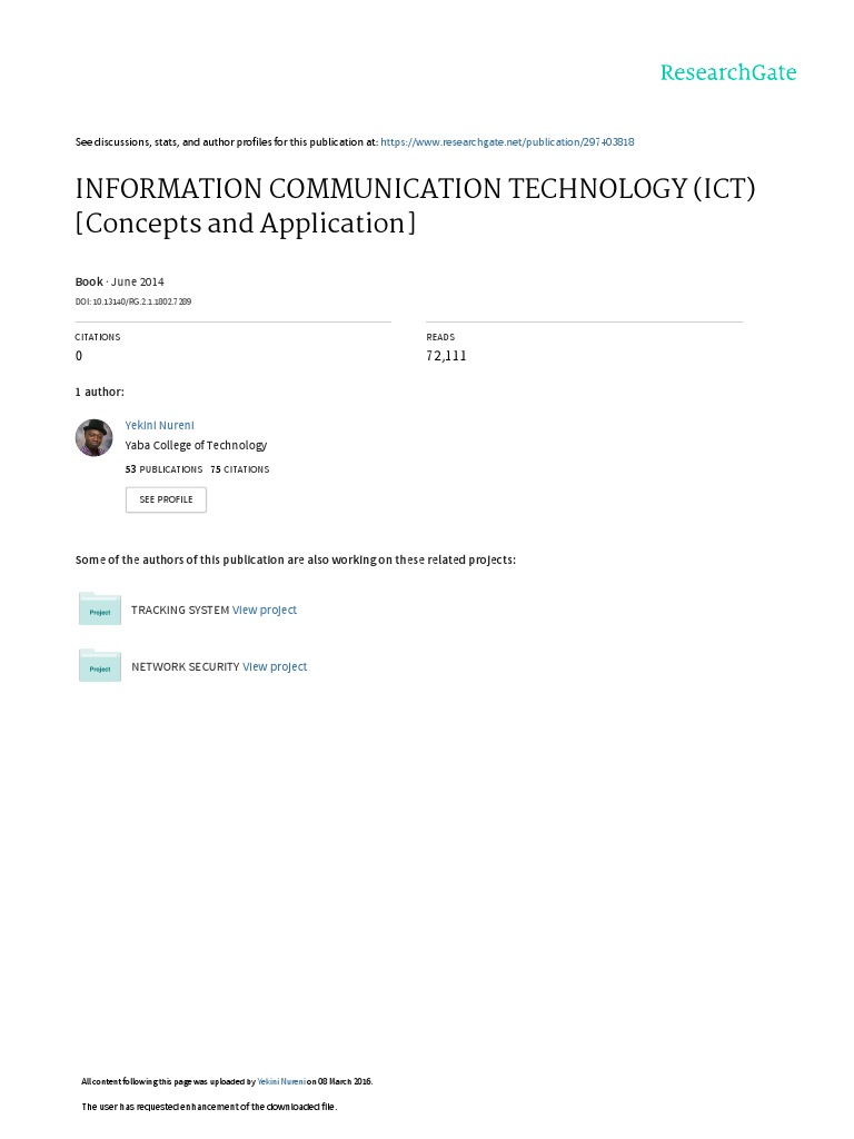 Ict1 July2014 Color | PDF | Information System | Computer Monitor