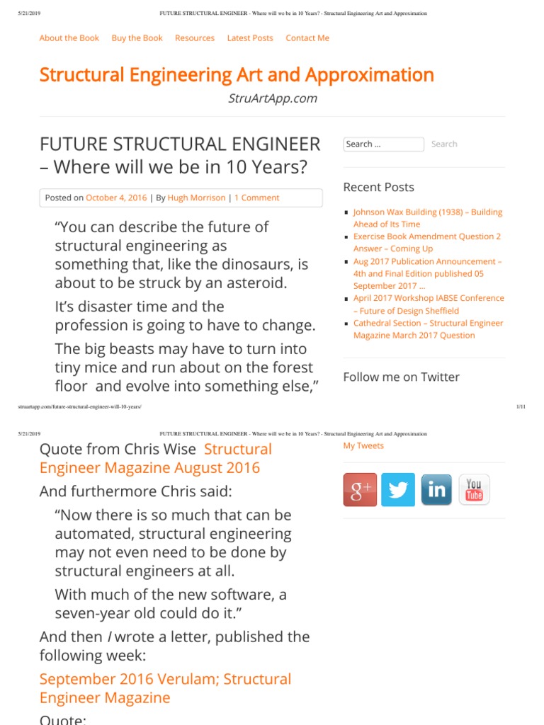 FUTURE STRUCTURAL ENGINEER - Where Will We Be in 10 Years - Structural ...