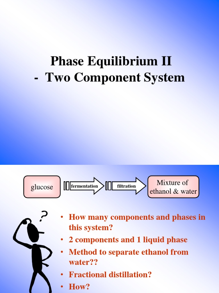 Phase Equilibrium II - Two Component System | PDF | Distillation | Intermolecular Force