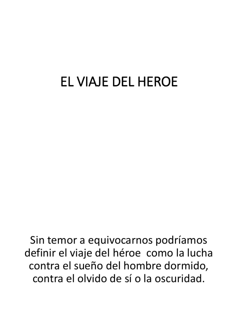 El Viaje Del Heroe | PDF | Héroe
