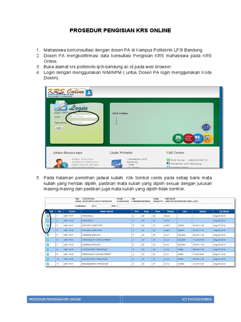 Cara Mengisi Krs Online | PDF | Komputer