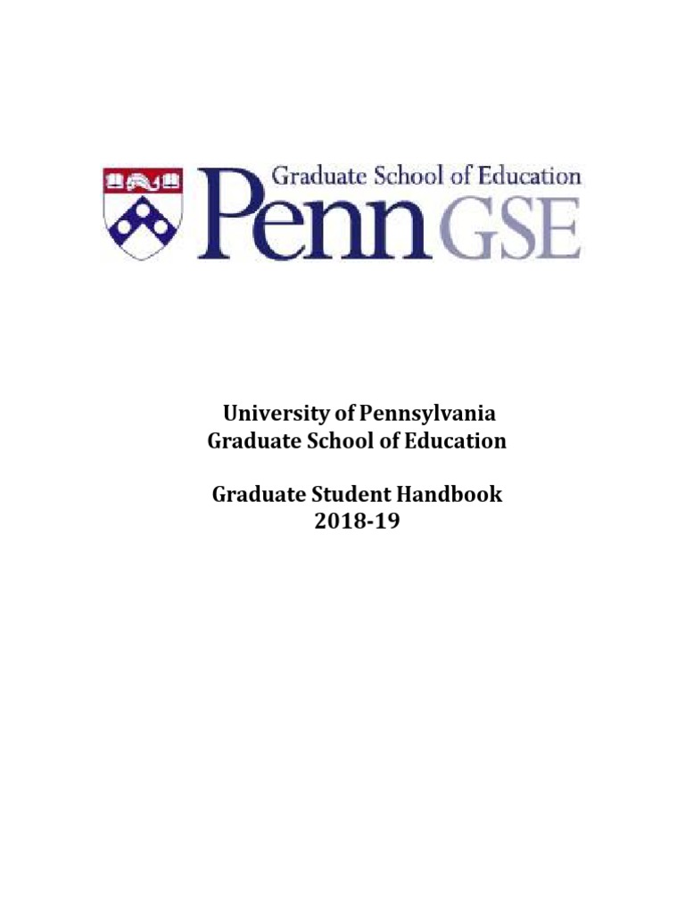 Student Handbook 2018-19 | PDF | Thesis | Graduate School