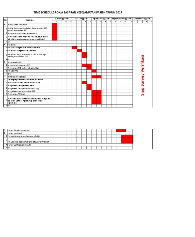 Contoh Time Schedule | PDF | Karier & Perkembangan
