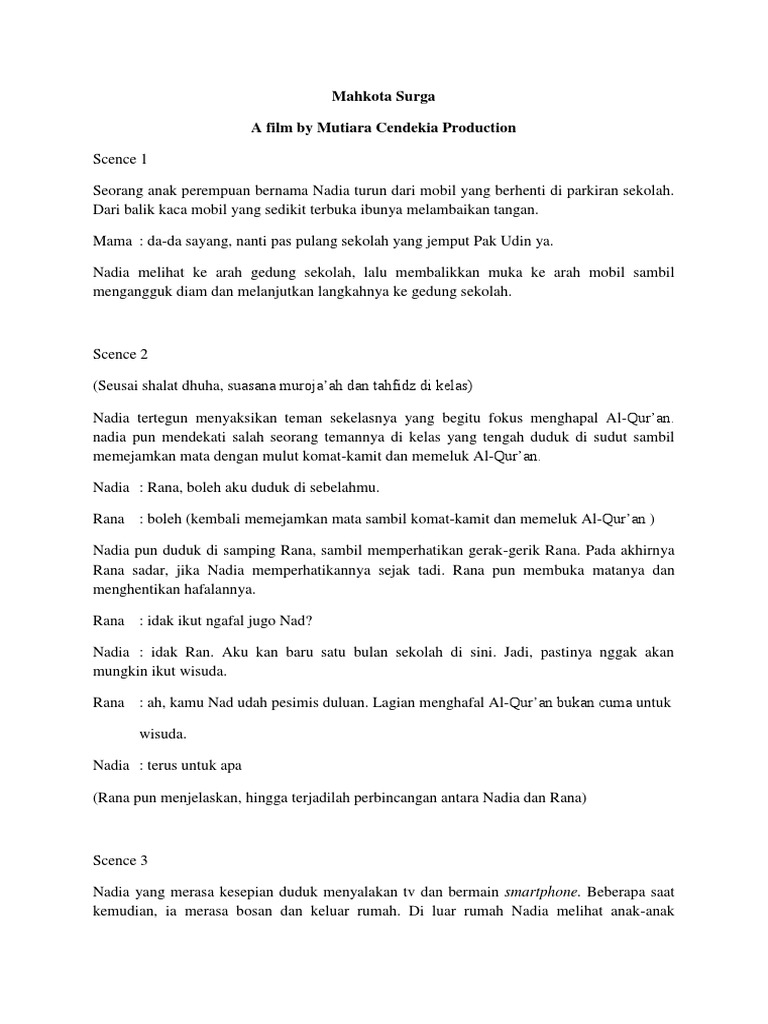 Naskah Film Pendek | PDF