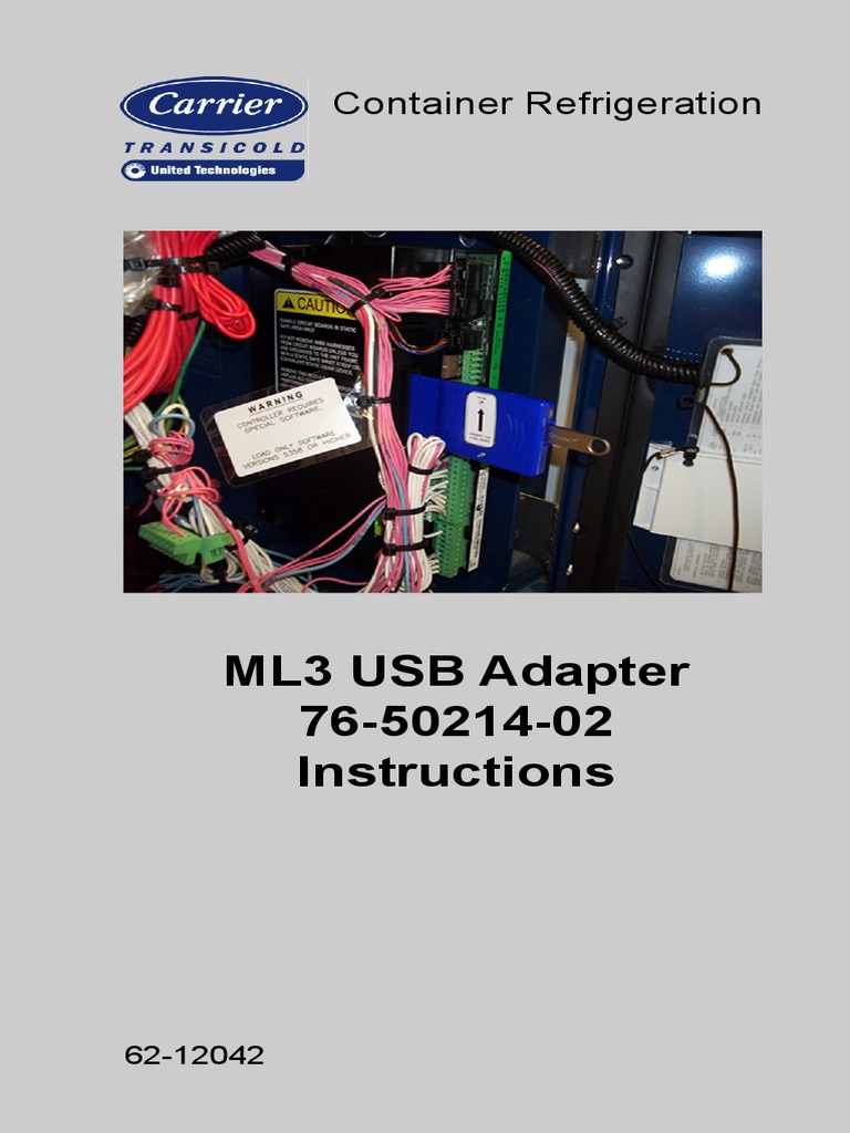 ML3 USB Adapter 76-50214-02 Instructions: Container Refrigeration | PDF ...