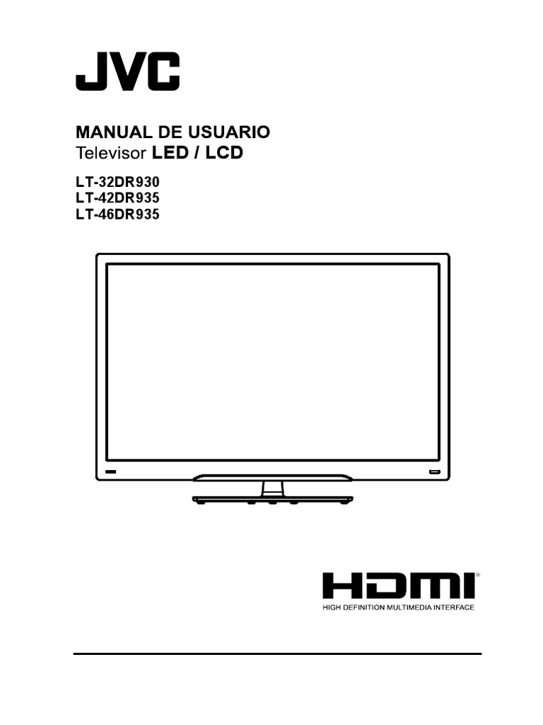 Manual de Usuario TV JVC 32-55 Pulgadas | PDF | Hdmi | Televisión