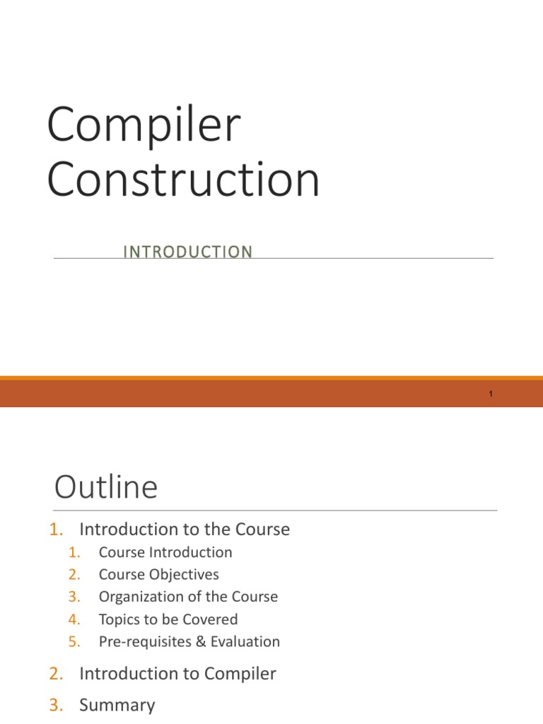 Lecture 1-Introduction | PDF | Compiler | Source Code