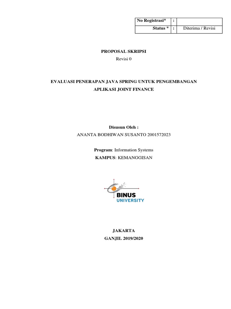 Template Proposal Skripsi-R3 | PDF