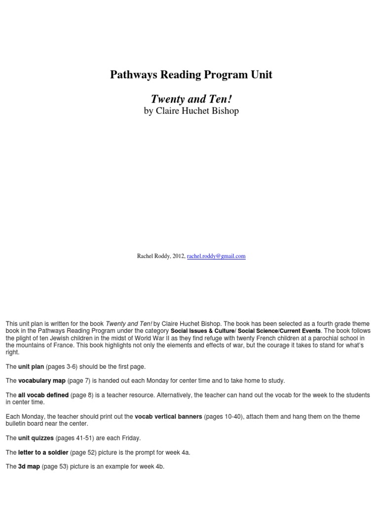 Twenty and Ten Unit | PDF