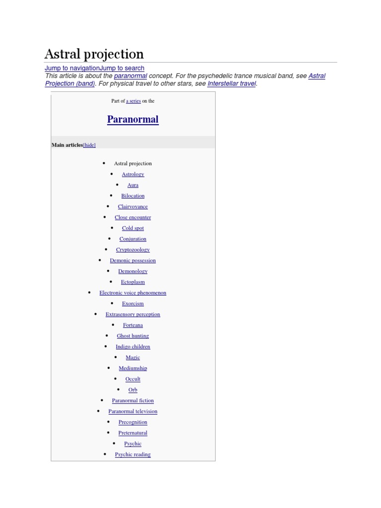 Astro Projection | PDF | Astral Projection | Esotericism