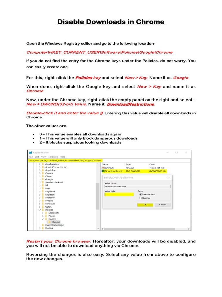 Disable Downloads in Chrome & Firefox | PDF | World Wide Web | Internet ...