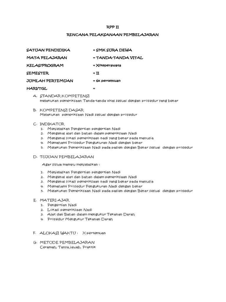 RPP 2 TTV Nadi | PDF